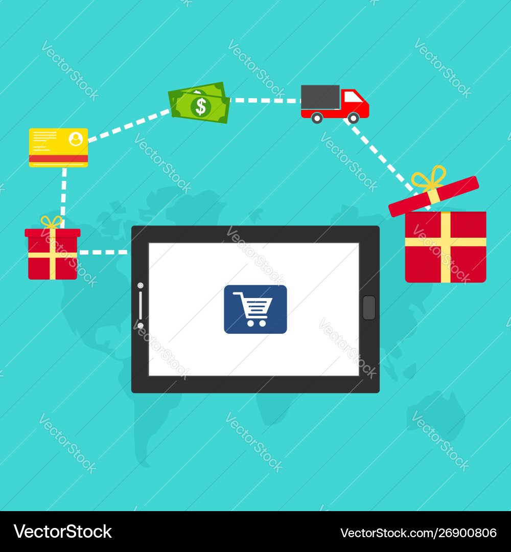 Modern flat design people and business concept Vector Image