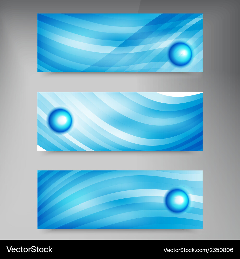 Set of modern banners with lines Royalty Free Vector Image