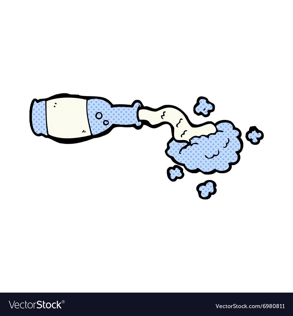 Comic Cartoon Spilled Bottle Royalty Free Vector Image