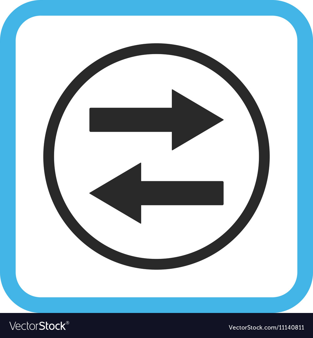 horizontal-flip-arrows-icon-in-a-frame-royalty-free-vector