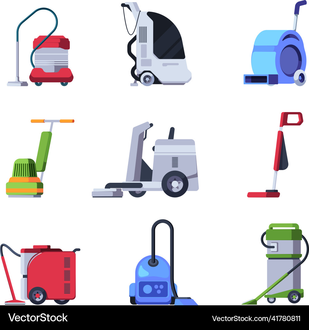 Professional cleaners industrial cleaning service Vector Image