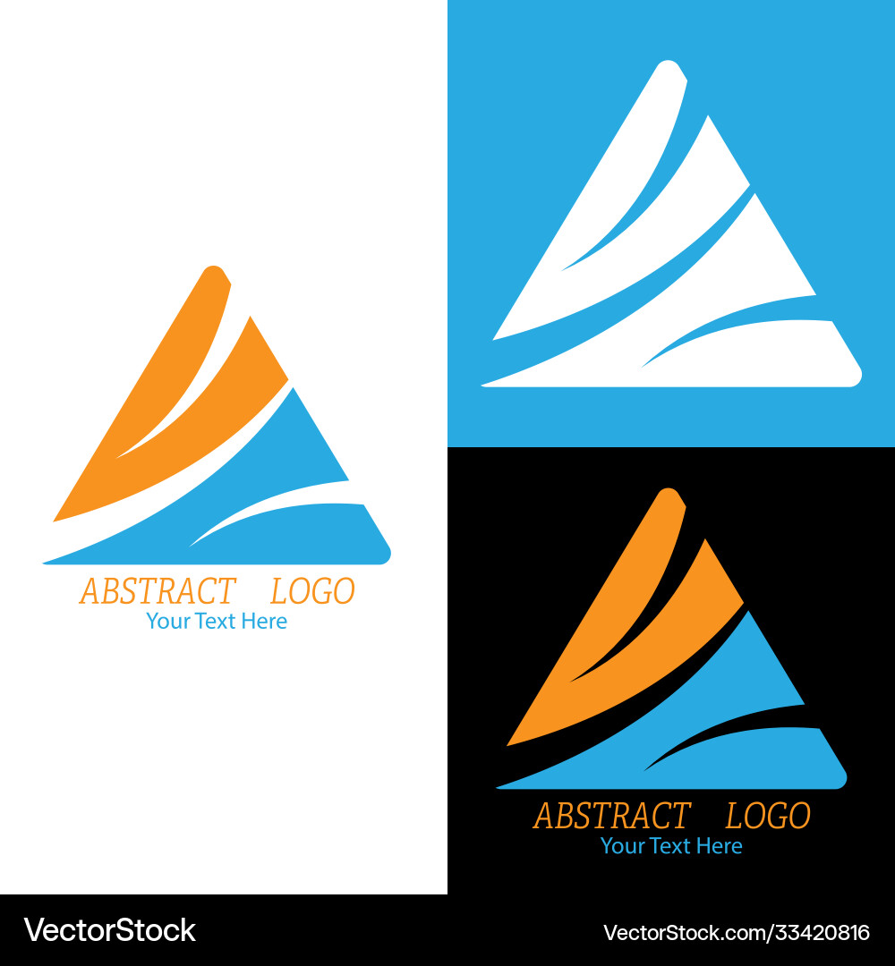 Abstract logo for a logo sticker or emblem Vector Image