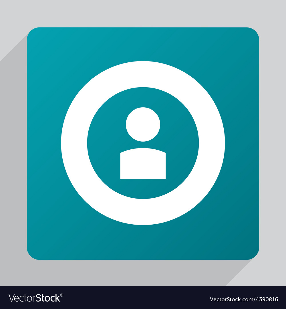 Flat profile icon Royalty Free Vector Image - VectorStock