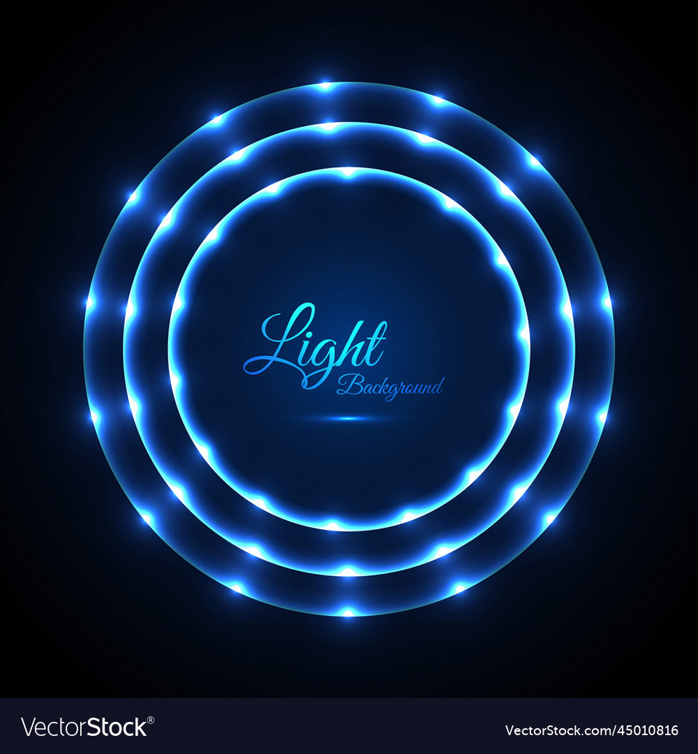 Glowing circular lights background Royalty Free Vector Image