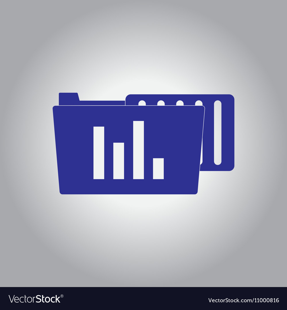 In flat design of file Royalty Free Vector Image