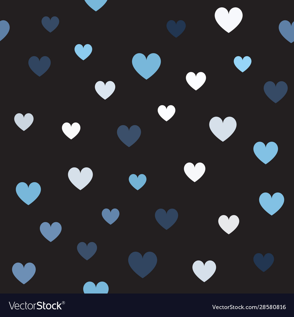 Random heart pattern seamless background Vector Image