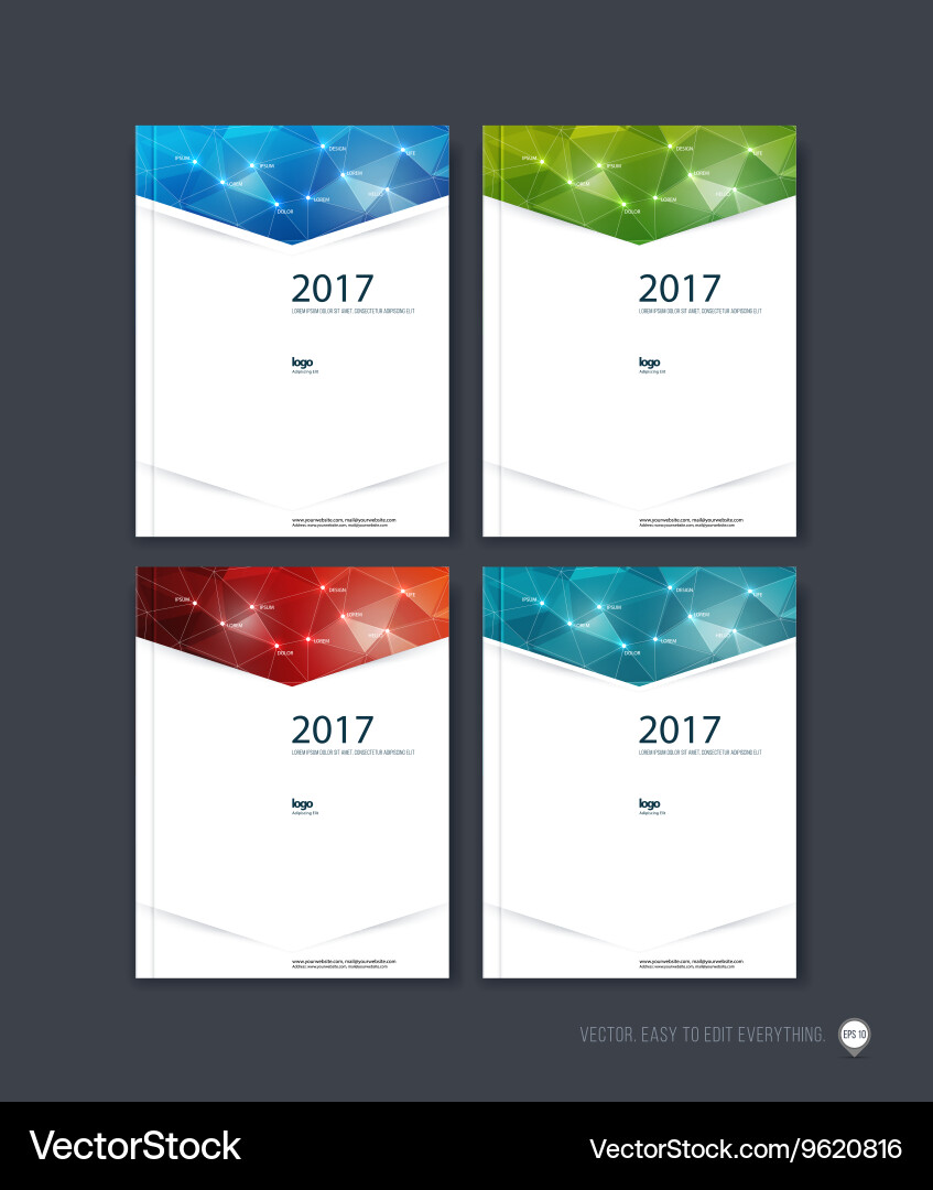 Set of brochure template layout cover design Vector Image