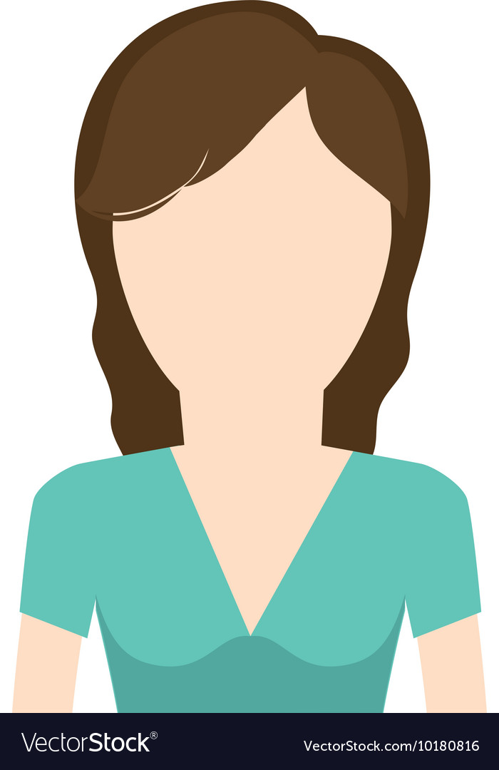 Woman Girl Female Avatar Icon Graphic Royalty Free Vector