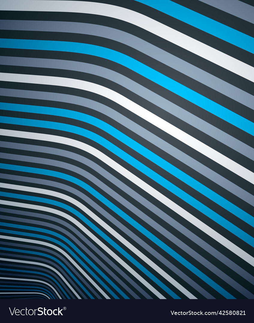 Abstract lines in 3d dimensional perspective Vector Image