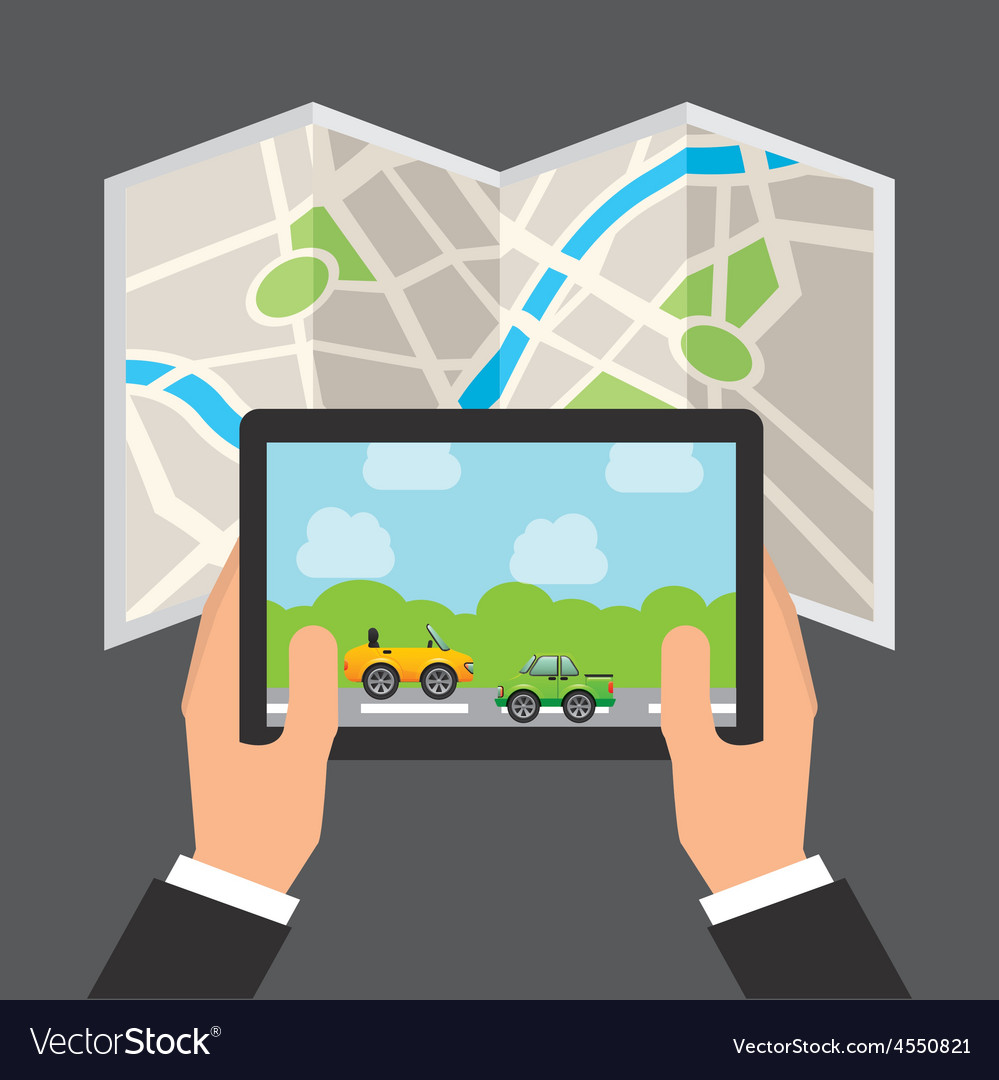Gps location Royalty Free Vector Image - VectorStock