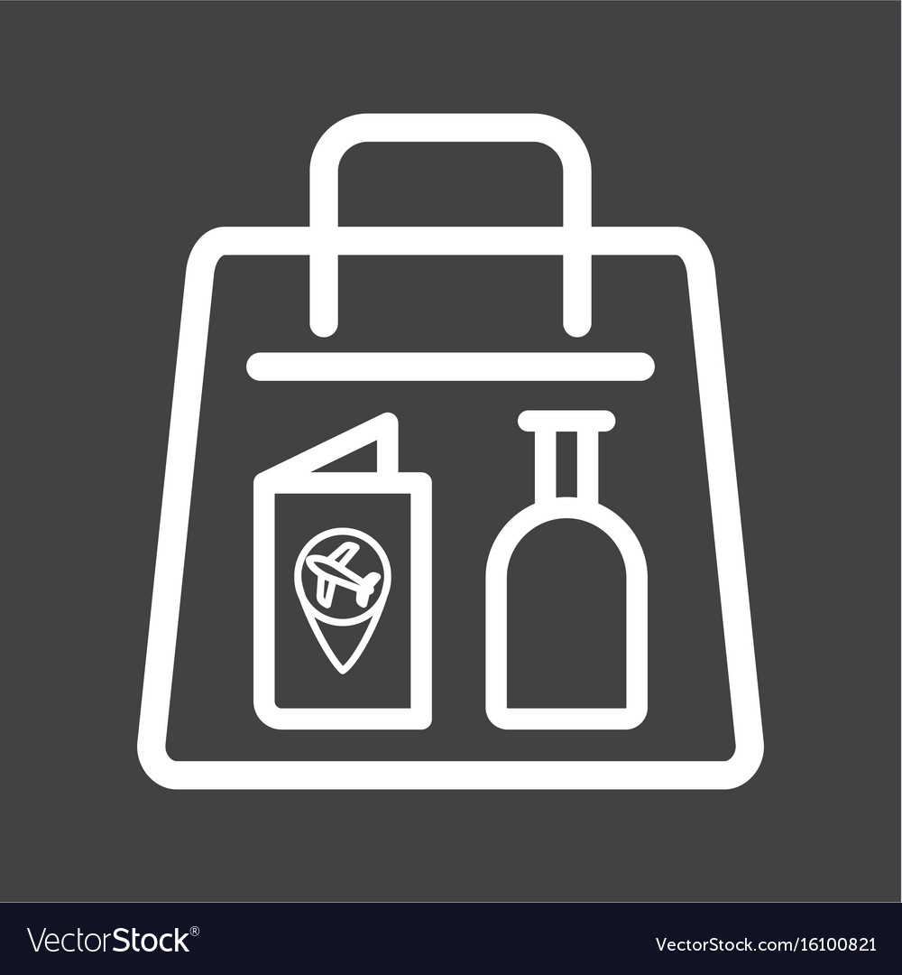 Items in a bag Royalty Free Vector Image - VectorStock