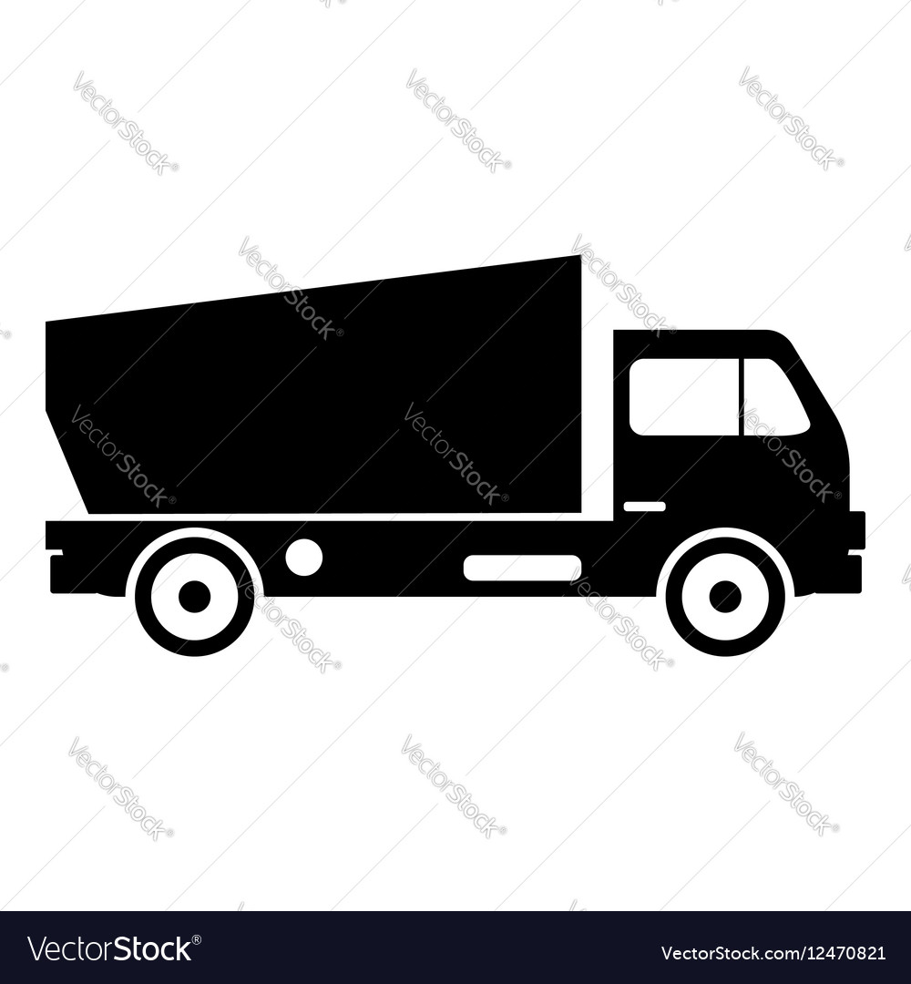 Lorry icon simple style Royalty Free Vector Image