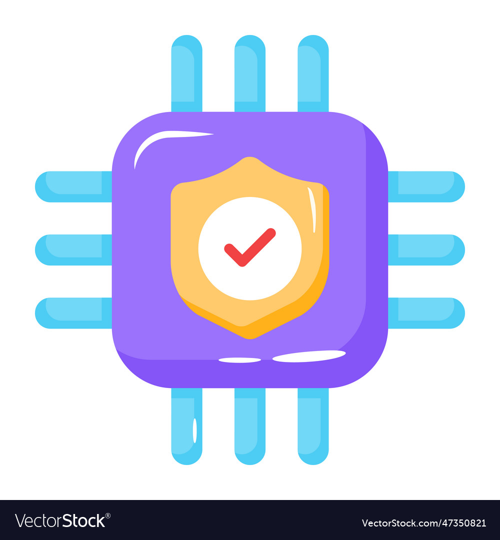 Microchip security Royalty Free Vector Image - VectorStock