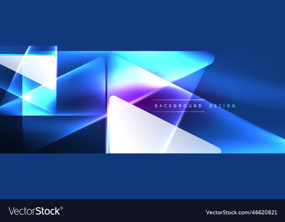 Neon lights hacking geometric background virtual Vector Image