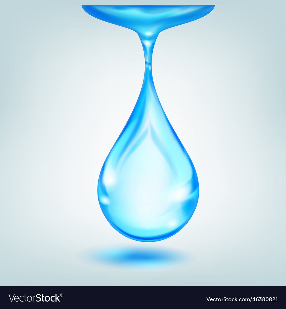 One big drop Royalty Free Vector Image - VectorStock