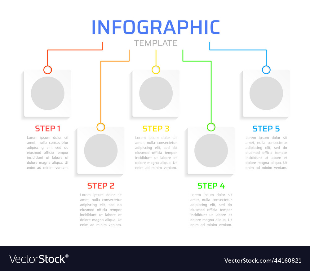 Plan connecting infographic chart design template Vector Image