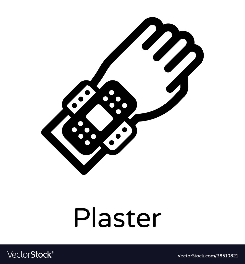 Plaster Royalty Free Vector Image - VectorStock
