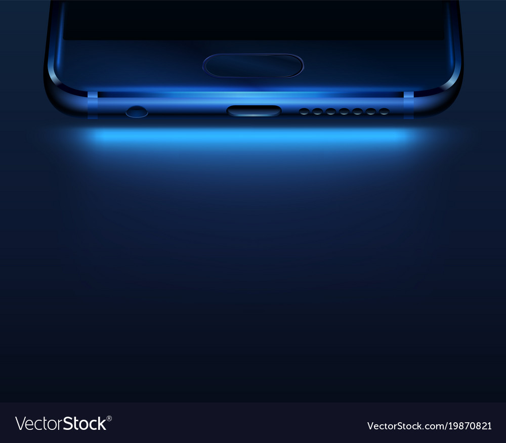 Smartphone bottom Royalty Free Vector Image - VectorStock