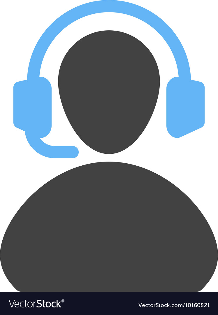 Support agent Royalty Free Vector Image - VectorStock