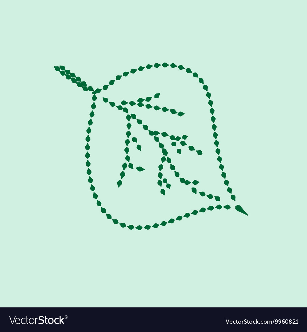 Tree leaf green Sign Royalty Free Vector Image