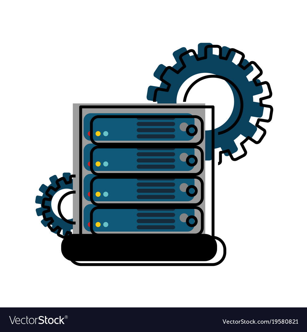 Web hosting design Royalty Free Vector Image - VectorStock