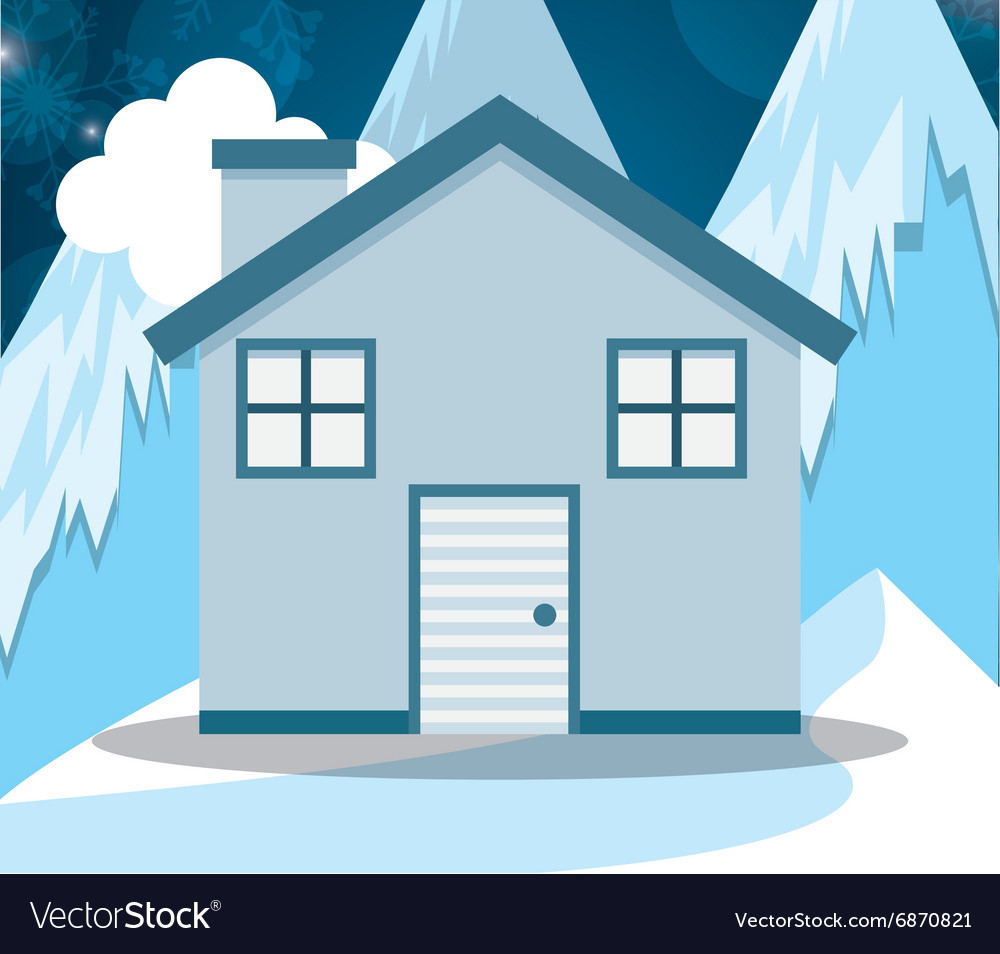 Winter homes design Royalty Free Vector Image - VectorStock
