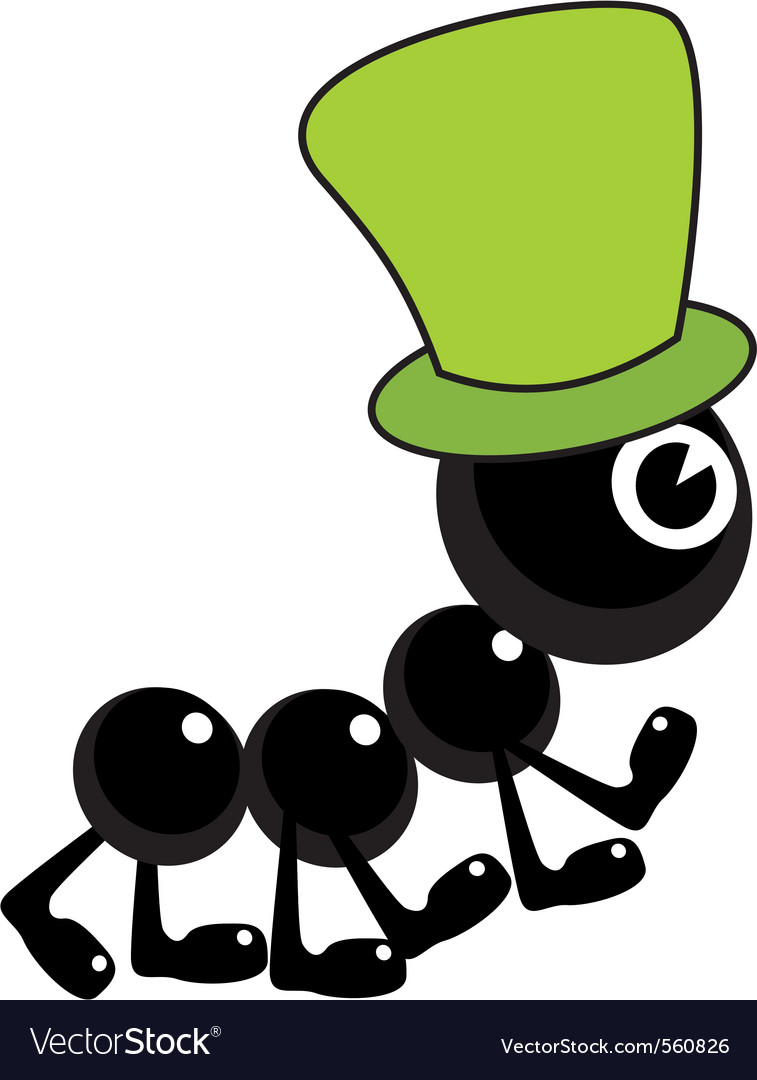 Ant Hat Royalty Free Vector Image Vectorstock