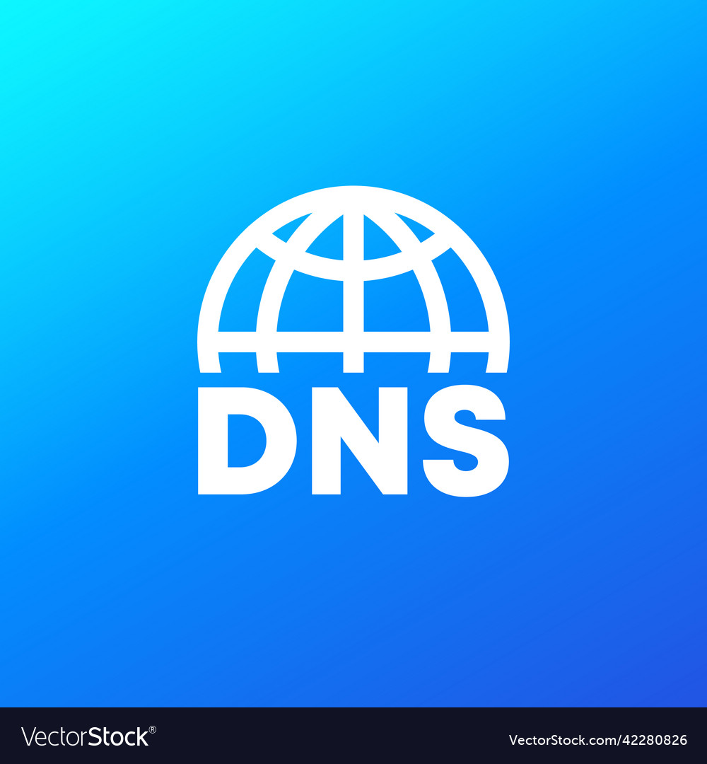 Dns icon for web Royalty Free Vector Image - VectorStock