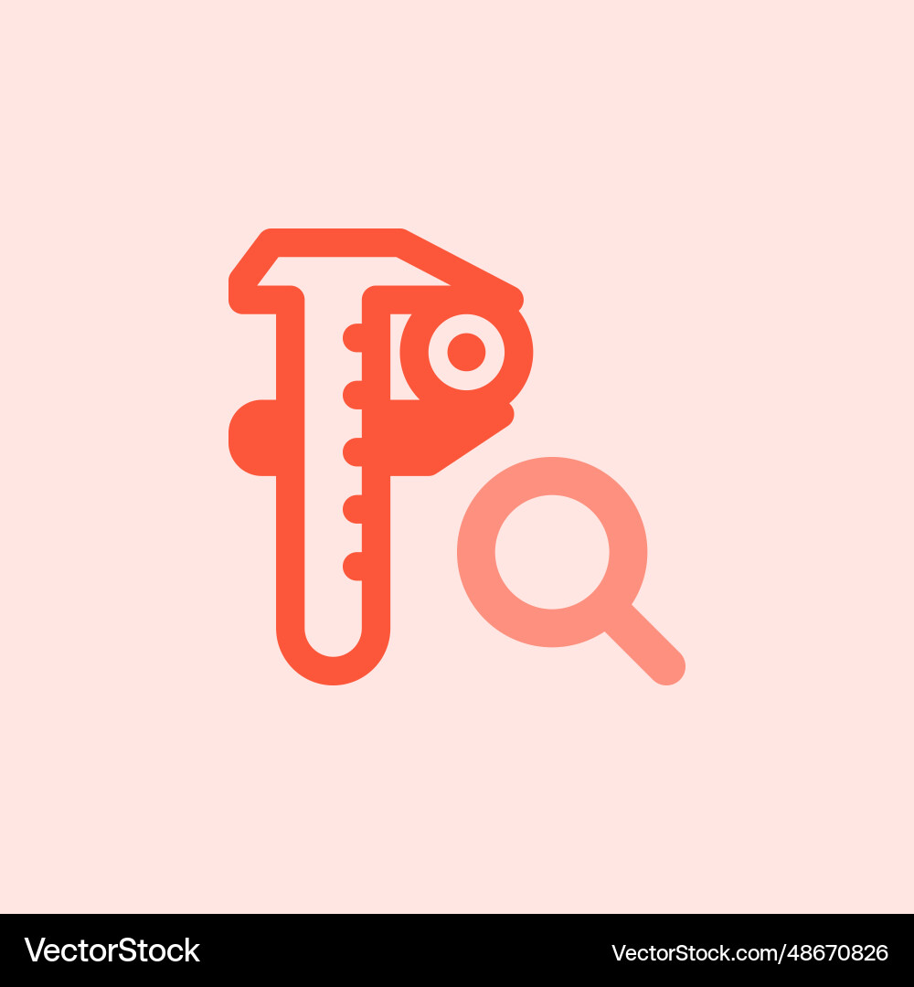 Fixing a screw to tighten with wrench Royalty Free Vector