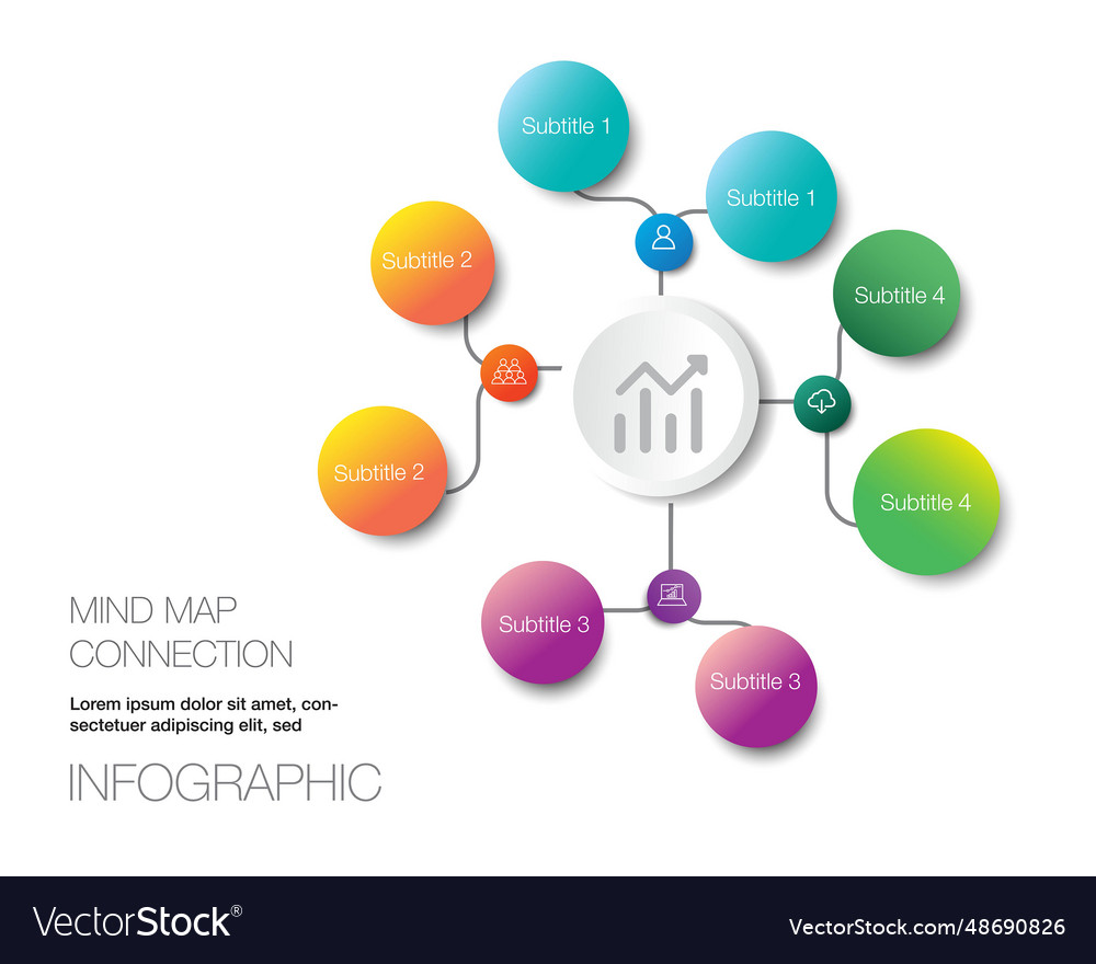 Infographic mind map Royalty Free Vector Image Infographic mind map Royalty Free Vector Image