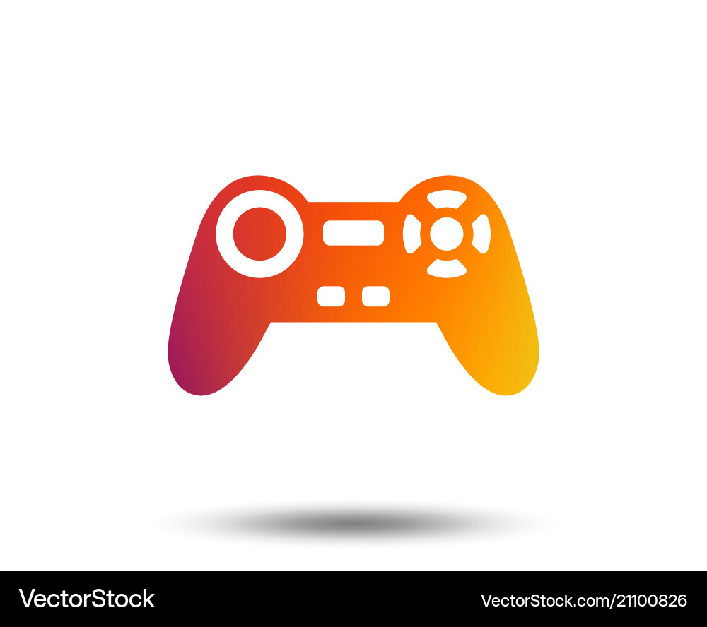 Joystick sign icon video game symbol Royalty Free Vector