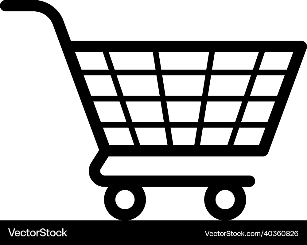 Shopping cart icon design template isolated Vector Image