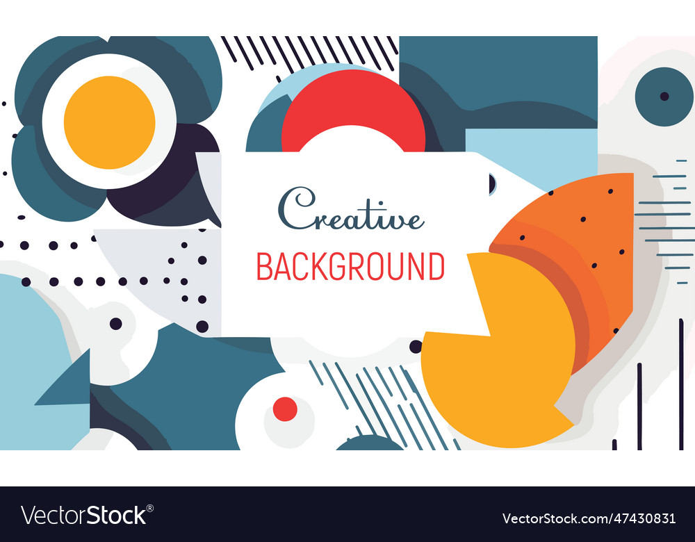 Abstract geometric flat pattern Royalty Free Vector Image