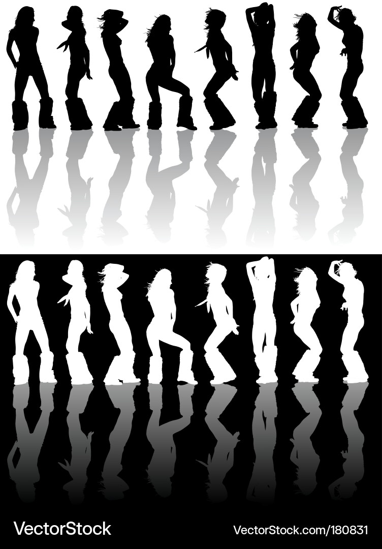Dancing girl Royalty Free Vector Image - VectorStock