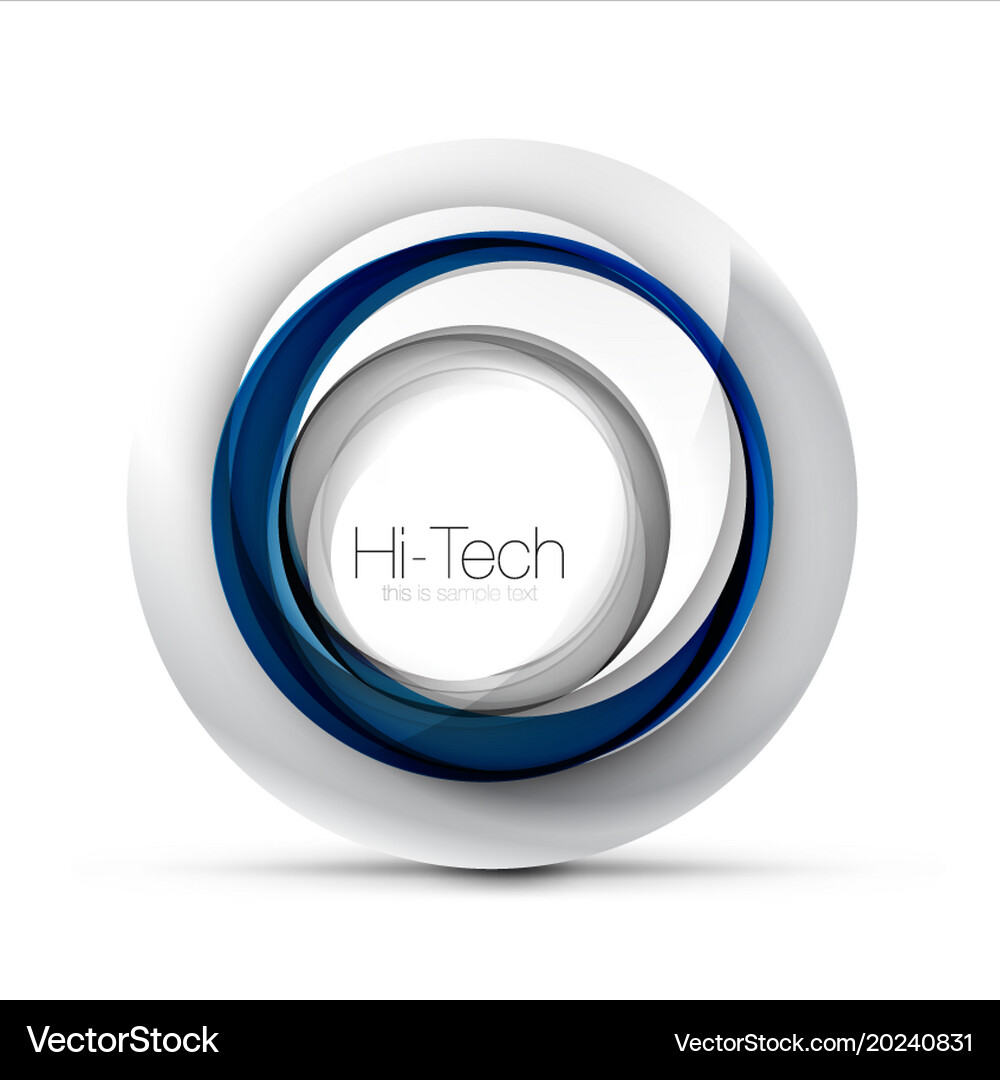 Digital techno sphere web banner button or icon Vector Image
