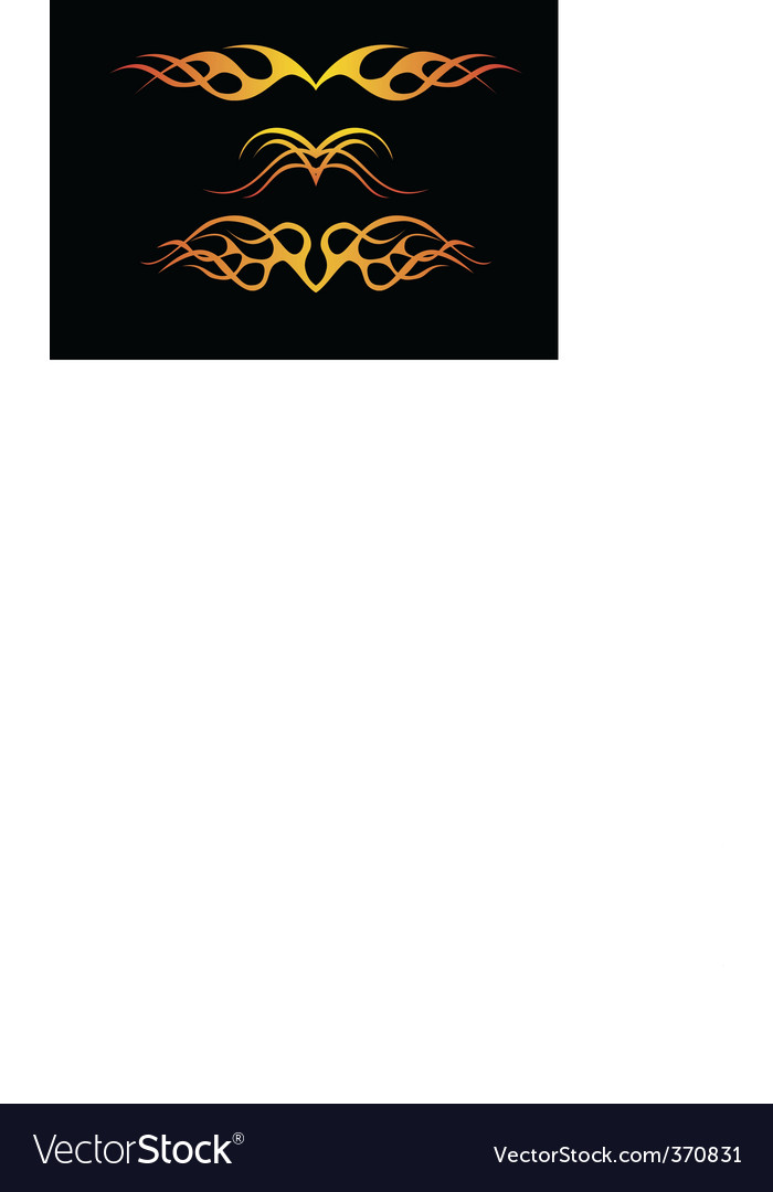 Flame elements Royalty Free Vector Image - VectorStock