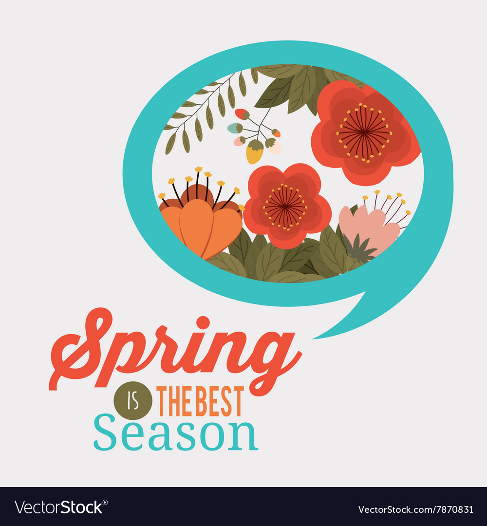 Hello spring design Royalty Free Vector Image - VectorStock
