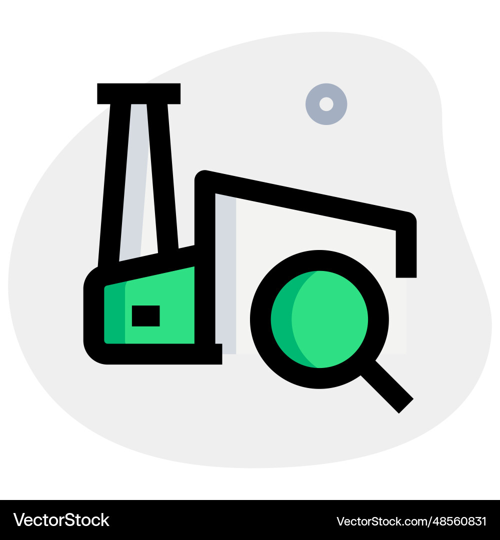 Locating an appropriate site for plant Royalty Free Vector