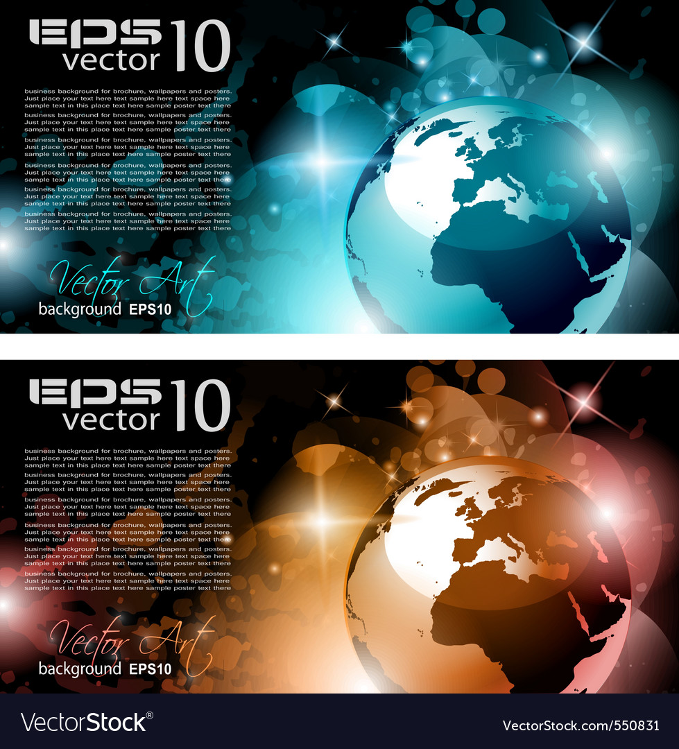 Modern globe background Royalty Free Vector Image