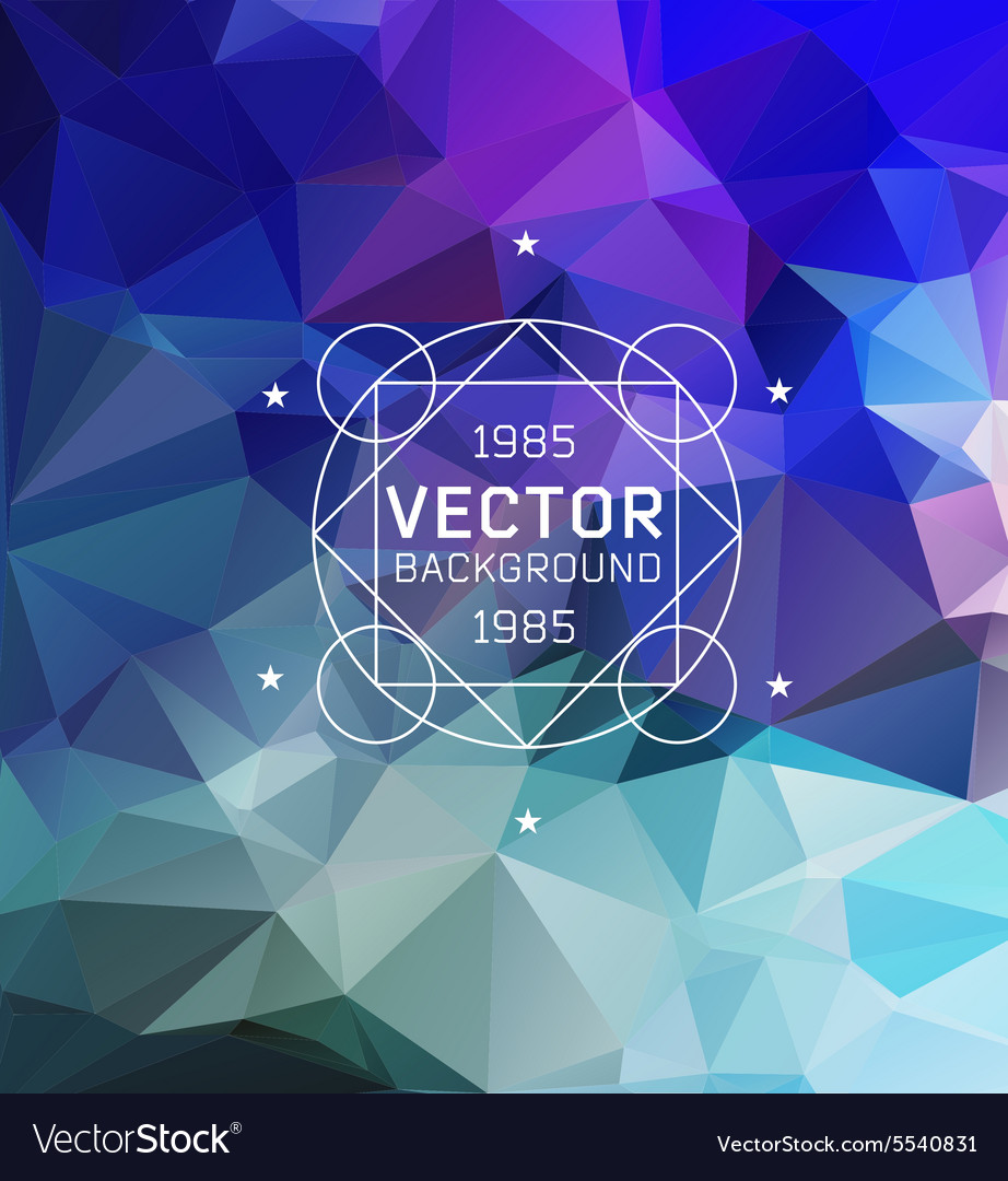 Polygonal design Royalty Free Vector Image - VectorStock