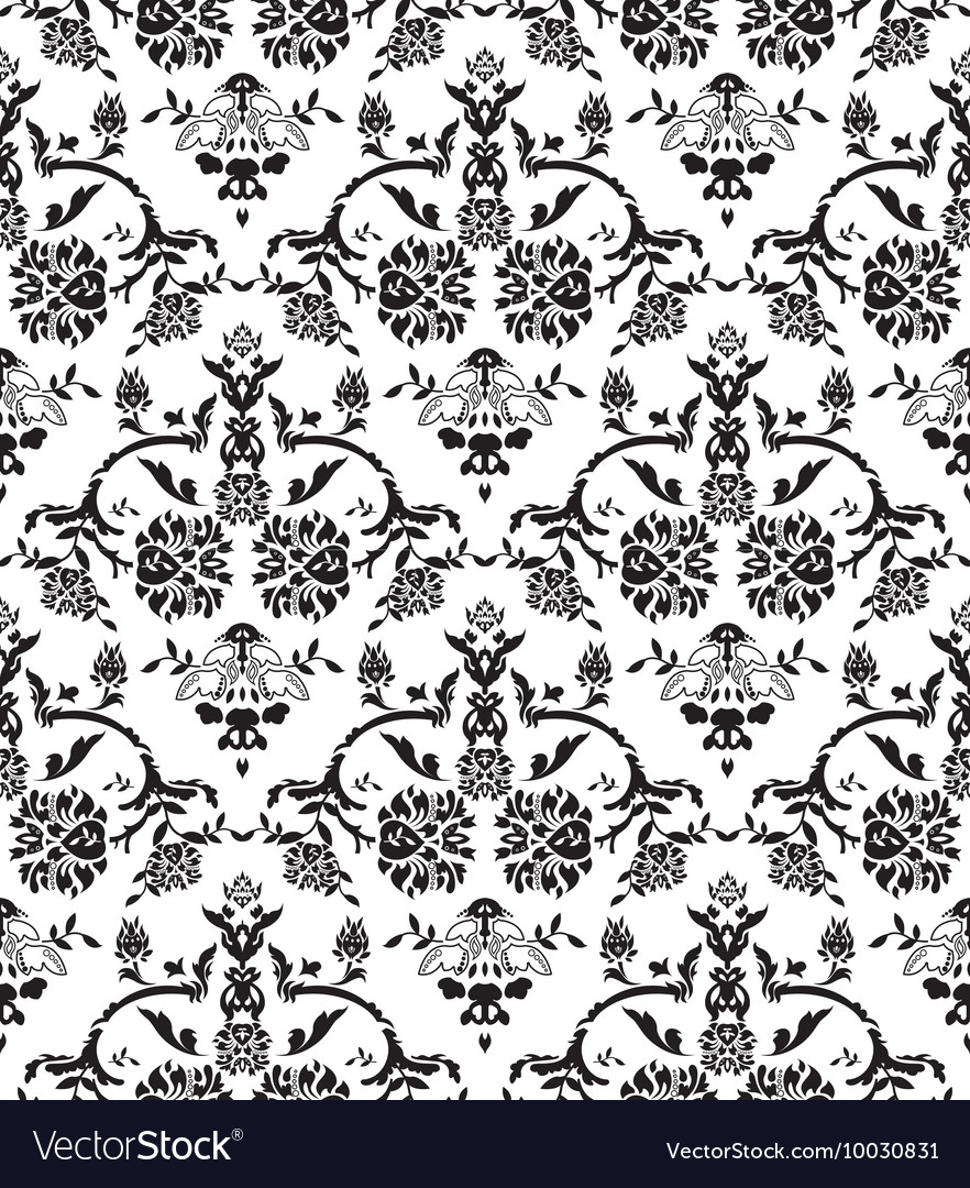 Seamless baroque pattern Royalty Free Vector Image