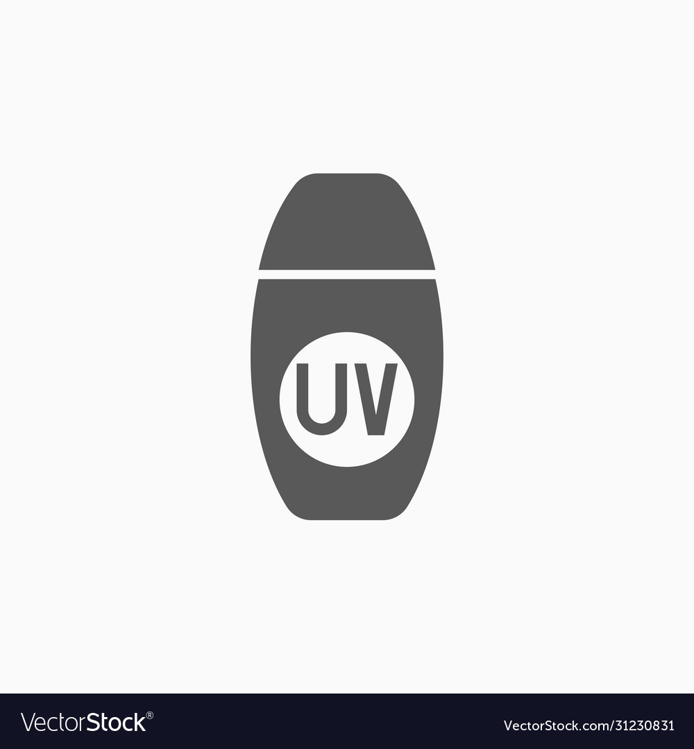 Sunscreen icon Royalty Free Vector Image - VectorStock