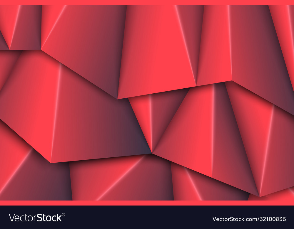 3d low poly abstract background Royalty Free Vector Image