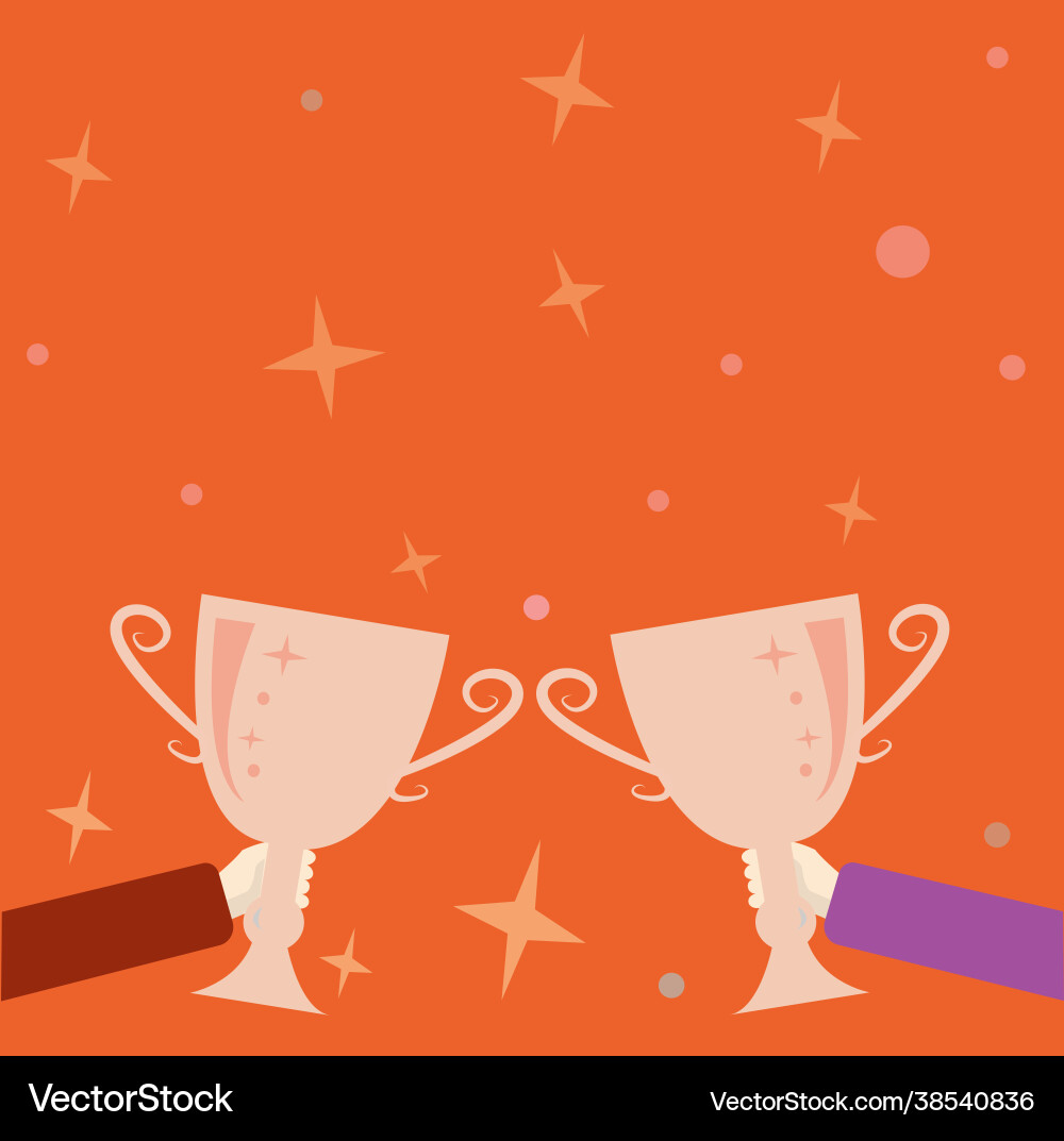 Abstract victory reward ceremony celebrating new Vector Image