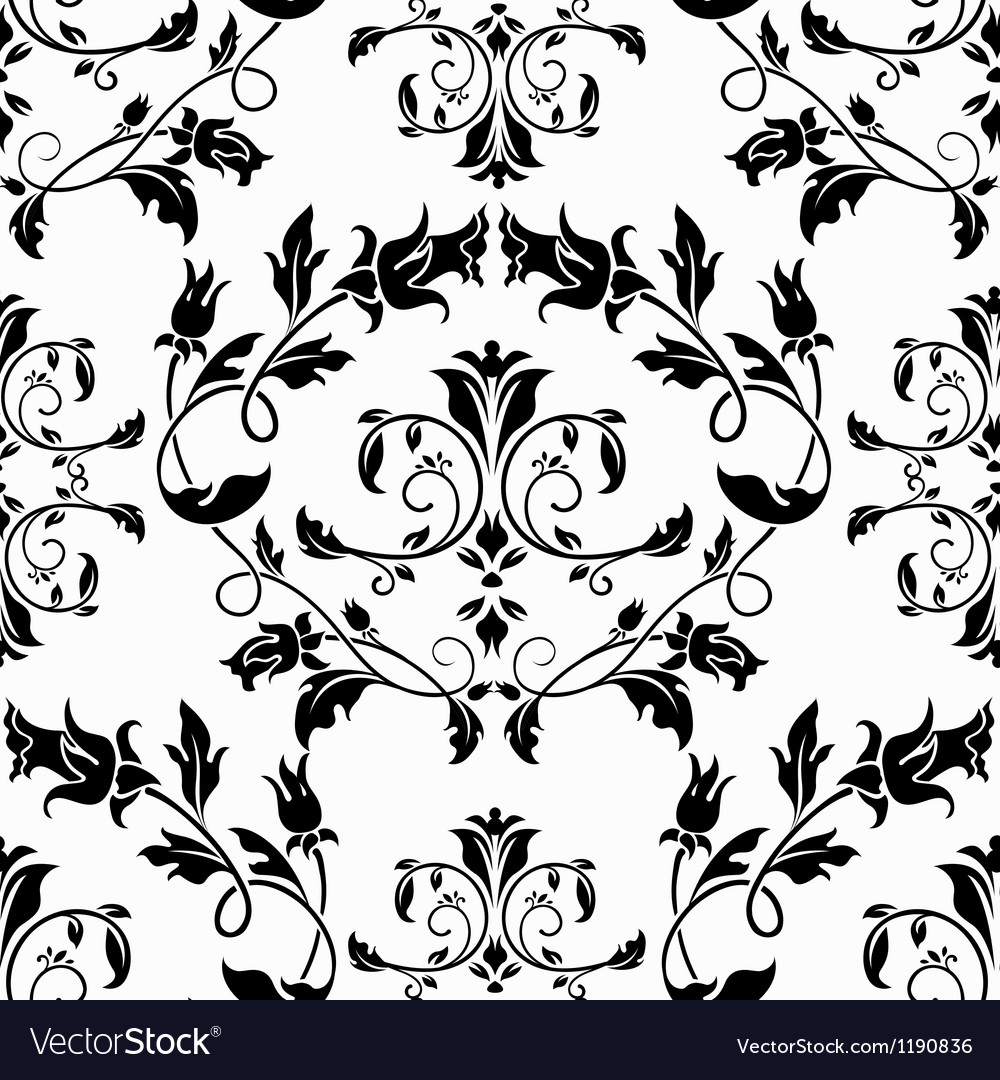 Baroque seamless pattern Royalty Free Vector Image