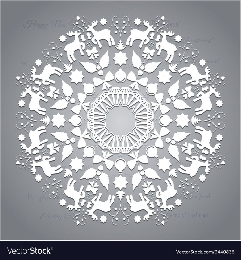 Circle ornament round ornamental geometric pattern