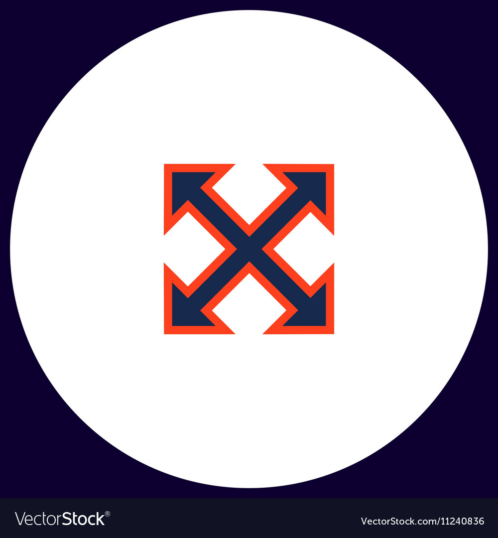 Enlarge computer symbol Royalty Free Vector Image