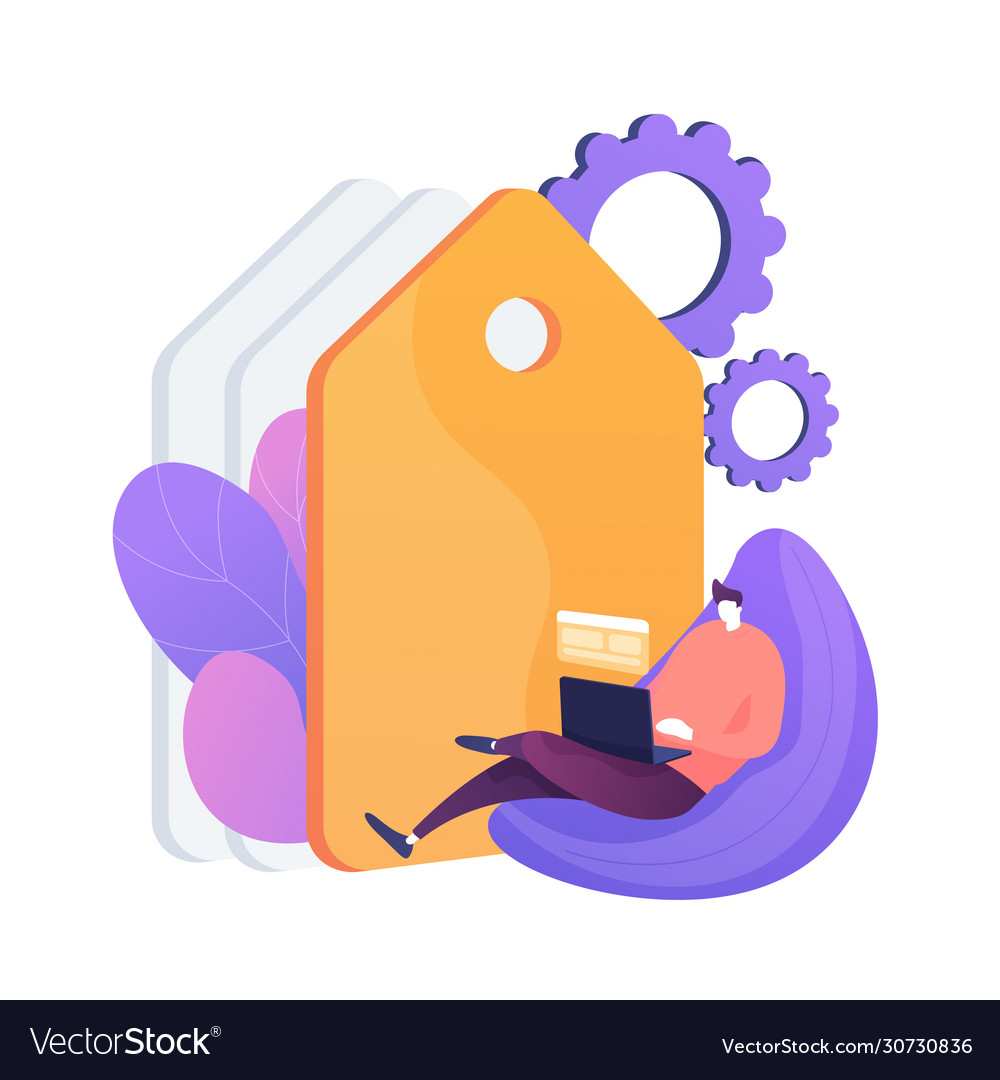 Freelance programming concept metaphor Royalty Free Vector