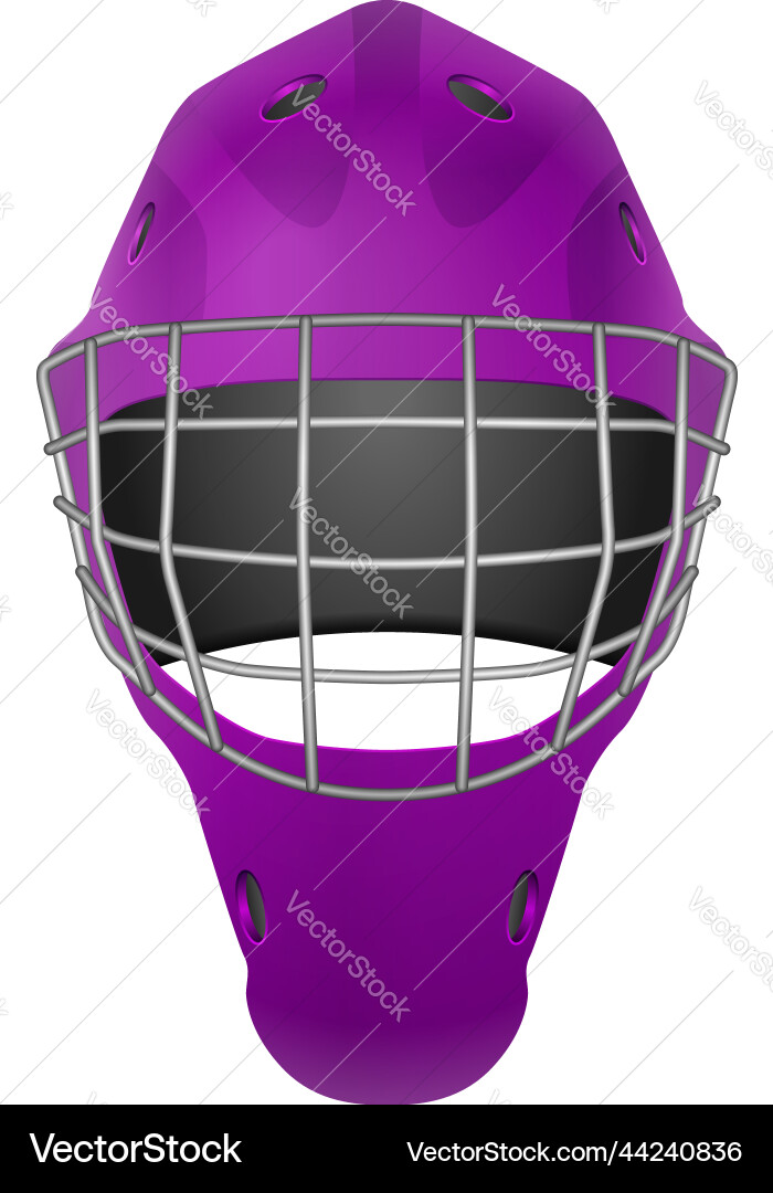 Hockey goalie mask Royalty Free Vector Image - VectorStock