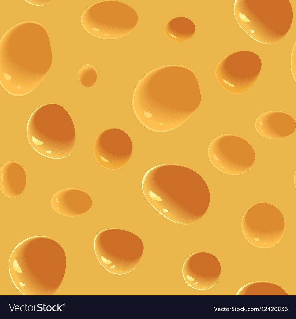 Seamless pattern vector cheese Royalty Free Vector Image